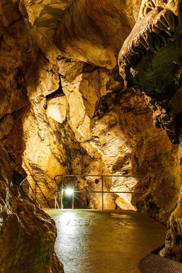 Limestone cave system stock photo. Image of cavern, attraction - 85170526