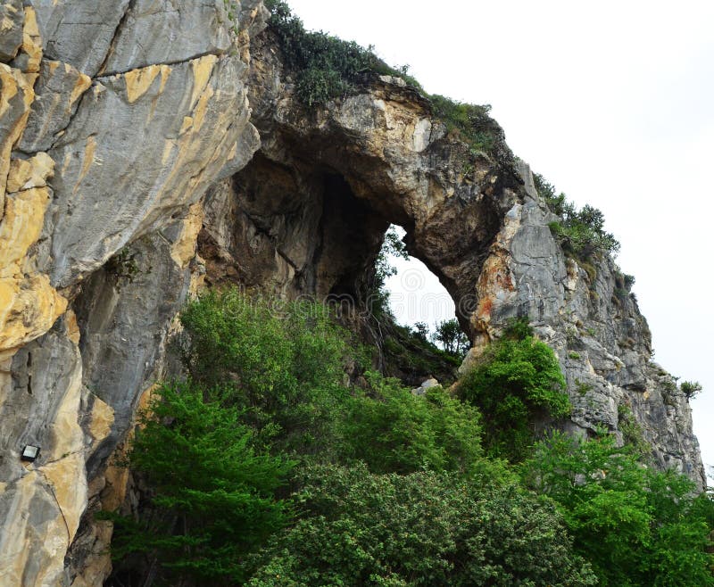 Limestone and Sandstone Cliff Stock Image - Image of landscape, cold ...