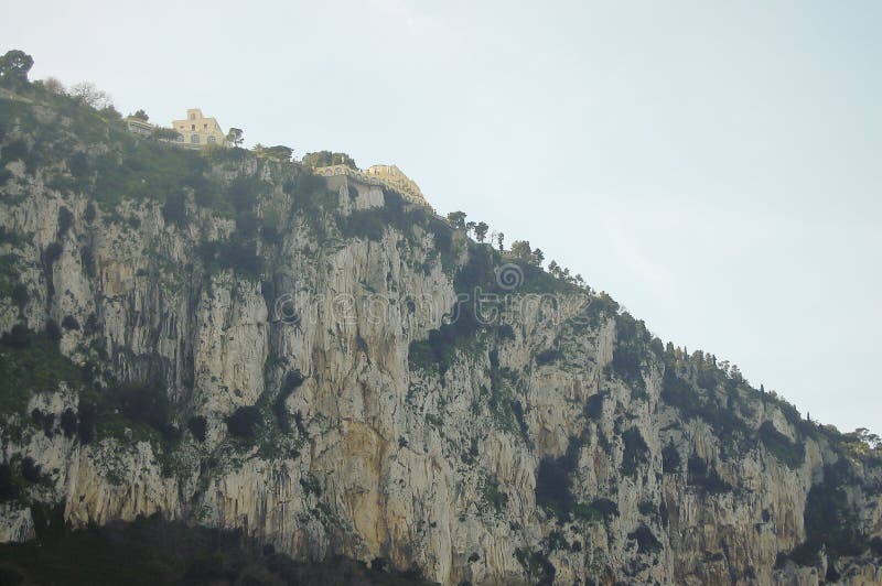 Limestone Cliffs - Capri Island - Italy Stock Photo - Image of ...