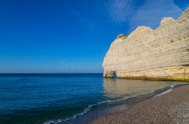 Limestone Cliffs at Etretat Stock Image - Image of cliffs, ocean: 263427059