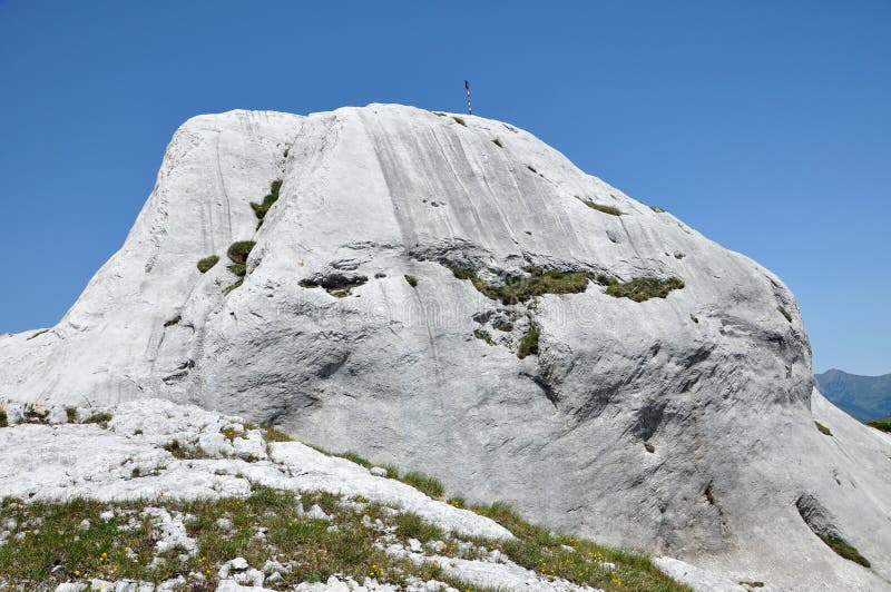 Limestone Cliffs in Retezat Mountain, Romania Stock Photo - Image of ...