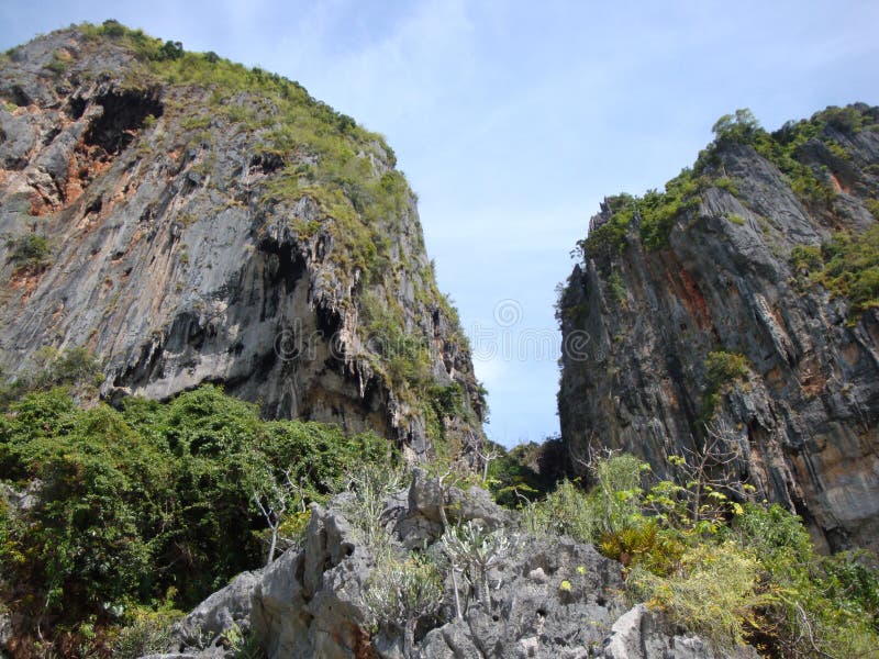 Limestone Cliffs and Tropical Nature of Krabi Province, Thailand. Stock ...