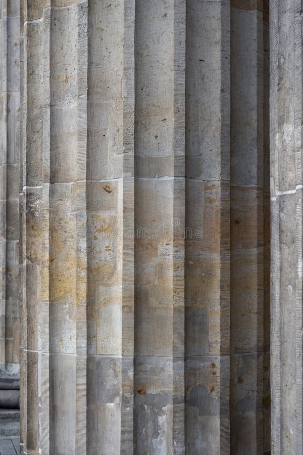 Limestone Columns Background Stock Photo - Image of architectural ...