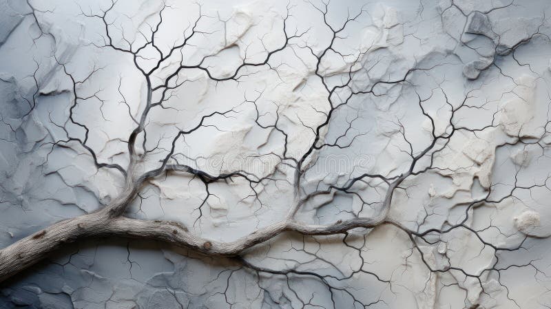 Limestone Delicacy: Dendrites Unveiled Stock Illustration ...