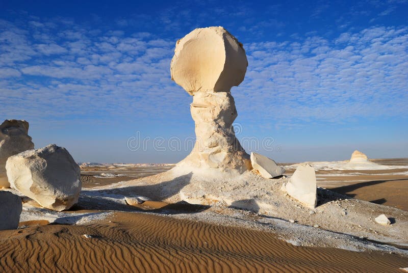 The Limestone Formation in the Desert Stock Photo - Image of area, heat ...