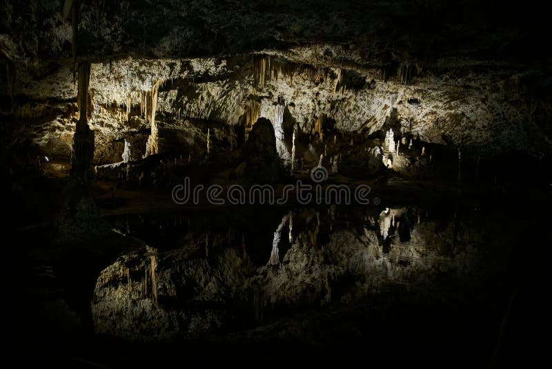 Limestone Formations Inside Macocha Caves Stock Image - Image of kras ...