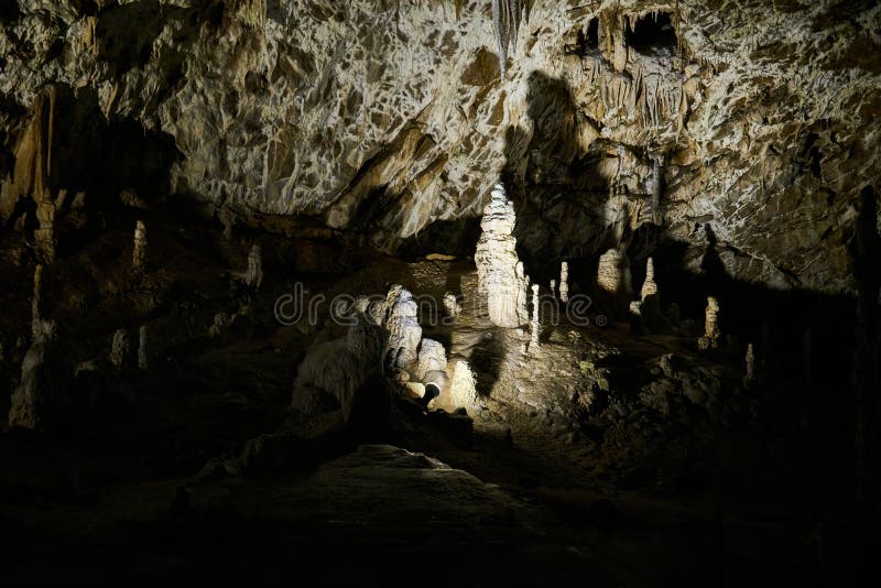 Limestone Formations Inside Macocha Caves Stock Photo - Image of ...
