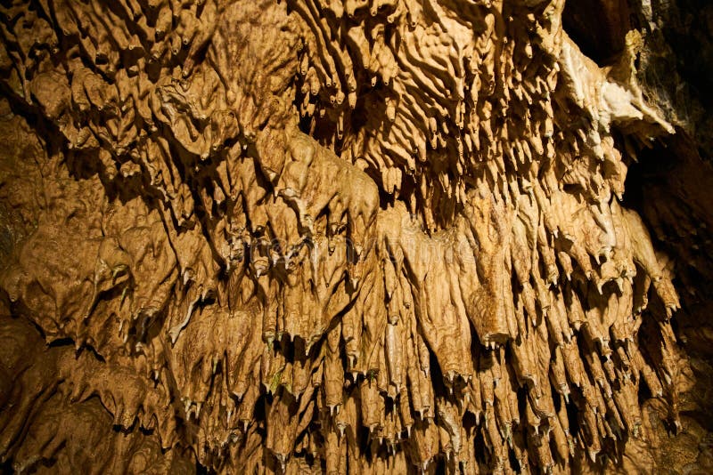 Limestone Formations Inside Macocha Caves Stock Image - Image of deep ...