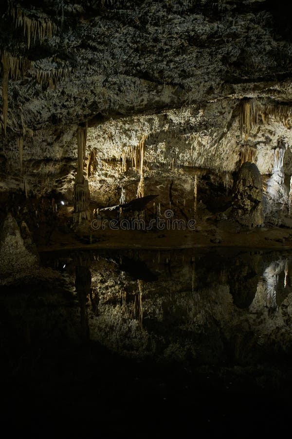 Limestone Formations Inside Macocha Caves Stock Photo - Image of hike ...