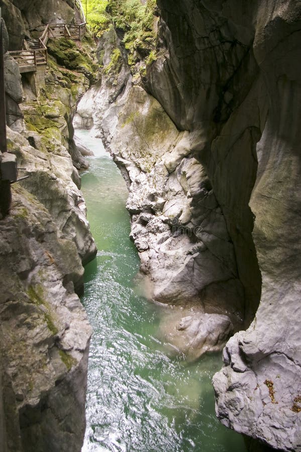 Limestone Gorge River In Mountains Picture. Image: 13747289