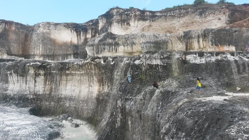 Limestone Hills in Jeddih Madura East Java Stock Image - Image of ...