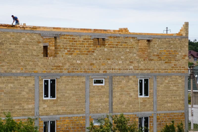 Limestone Houses. Building Material is Limestone Editorial Photography ...