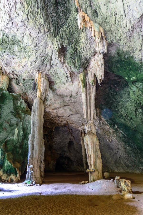 Limestone Inside Cave in Deep Forest at Prachuap Khiri Khan, Thailand ...
