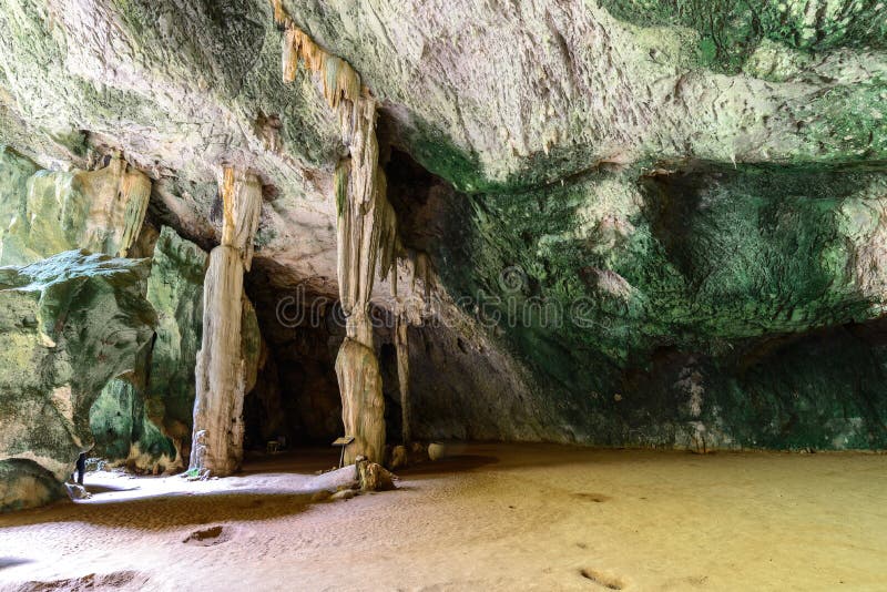 Limestone Inside Cave in Deep Forest at Prachuap Khiri Khan, Thailand ...