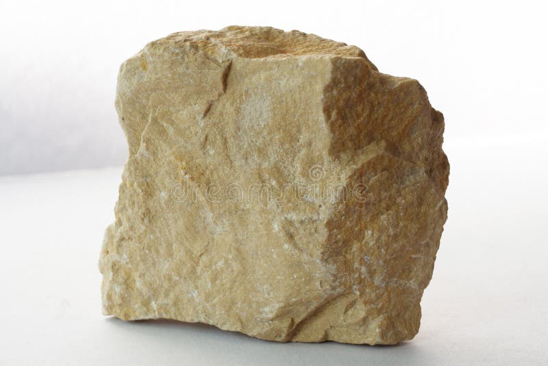 Limestone mineral on white stock image. Image of element - 127192385