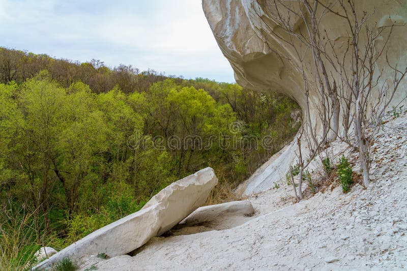 Limestone Mountain. Background with Selective Focus and Copy Space ...