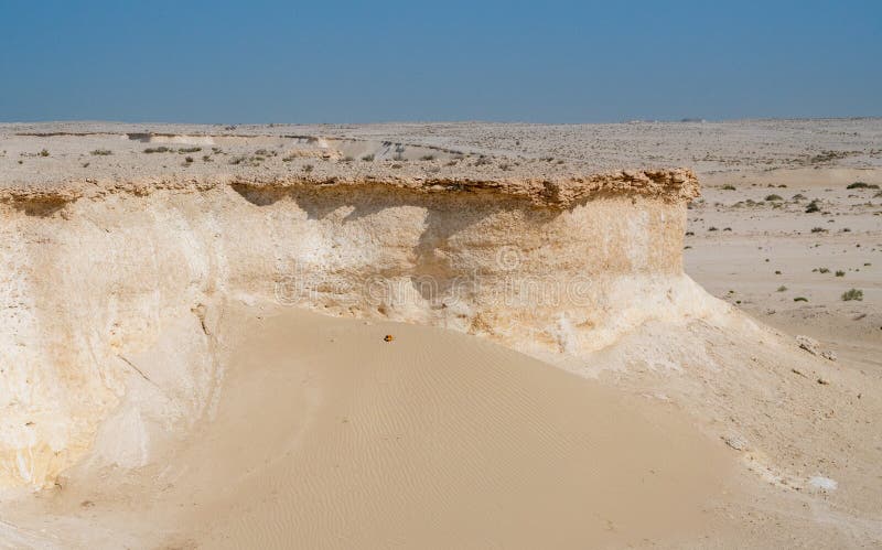 Limestone Mountain Formation in Zekreet Desert, Qatar. Qatar Landscape ...
