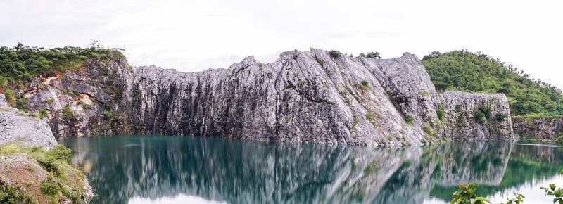 Limestone Mountains. stock photo. Image of water, reservoir - 256222072
