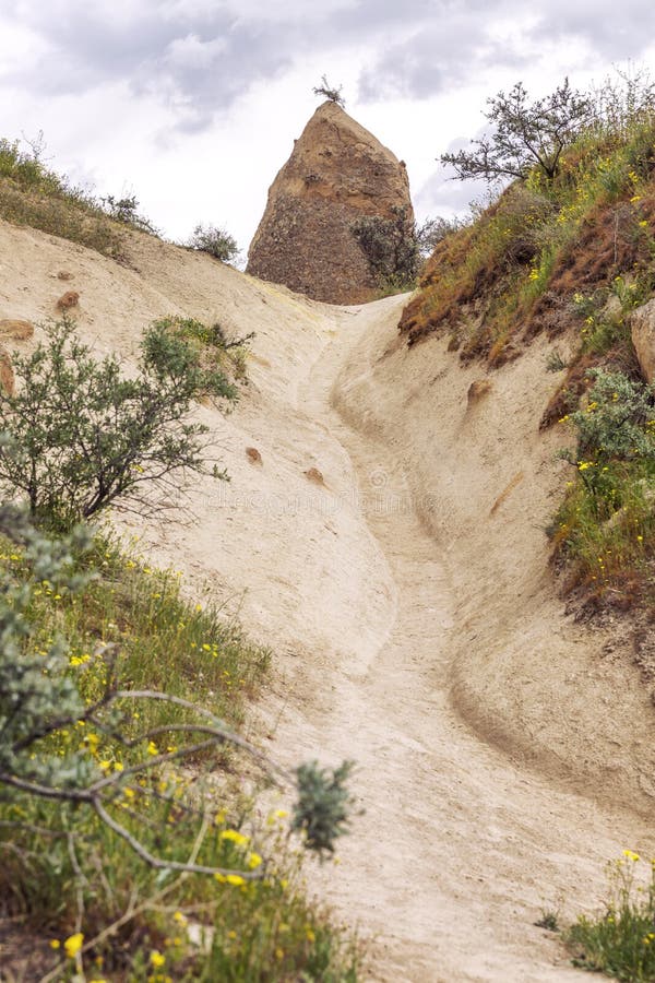 Limestone Mountains in the Valleys of Cappadocia. Great Landscape Stock ...