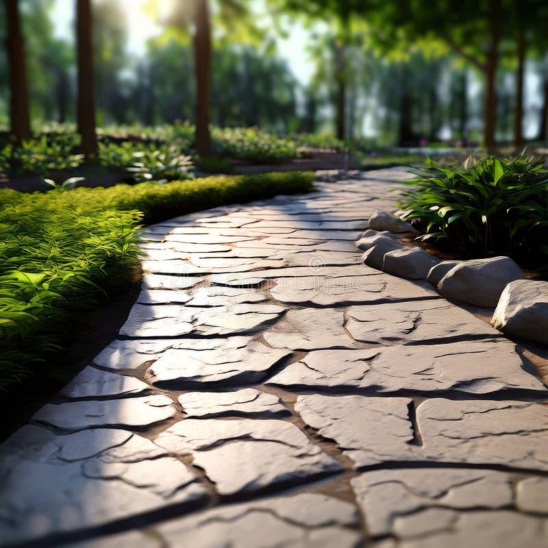 Limestone Pathway a Surface Constructed with Limestone Block or Stock ...