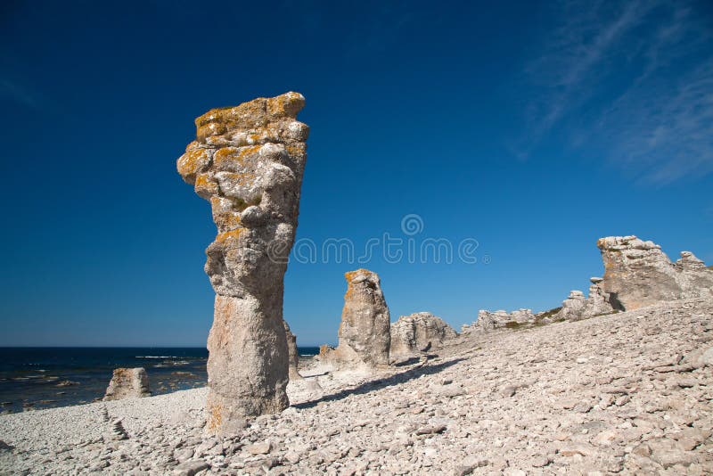 Limestone pillars stock photo. Image of pillar, heaven - 15453724