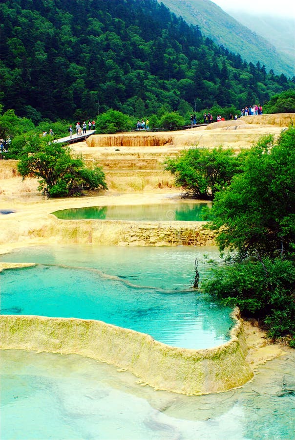 Limestone Pools In Huanglong Picture. Image: 4217848