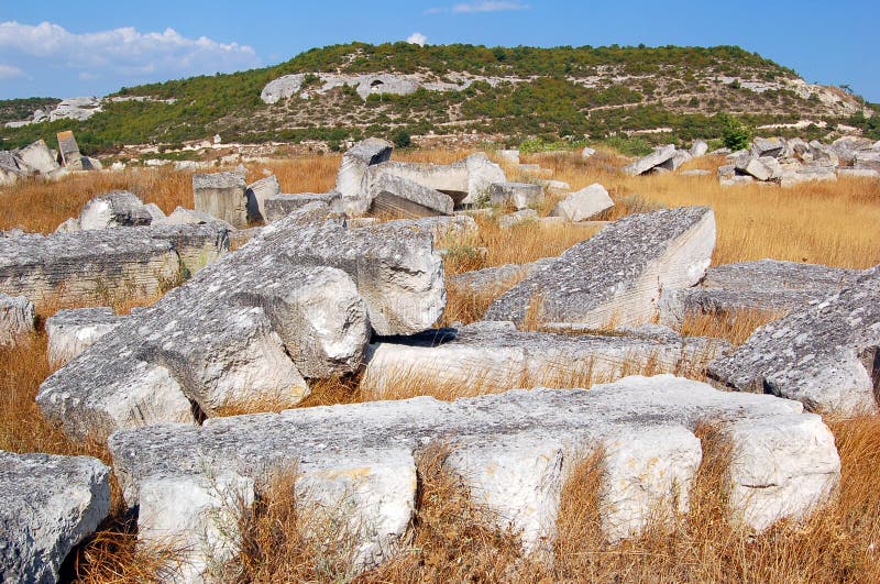 Limestone in quarry stock image. Image of granite, stone - 18486119