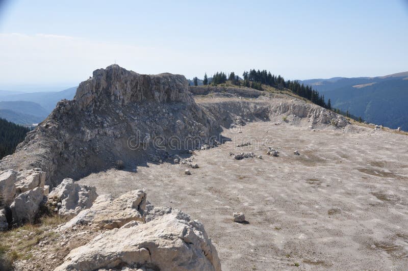 Limestone quarry stock image. Image of quarry, moraine - 63285197