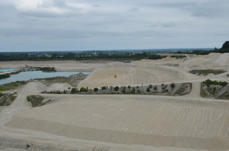 Limestone quarry stock photo. Image of earth, lake, limestone - 229162098