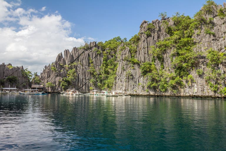 Limestone Rock Formation in Palawan Philippines Stock Photo - Image of ...