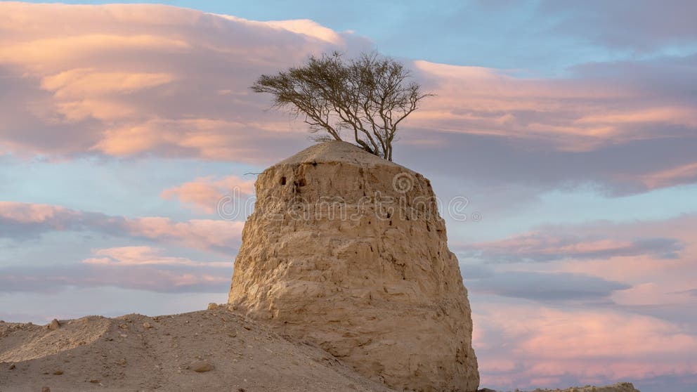 Limestone Rock Formations at the Umm Bab, Qatar Stock Image - Image of ...