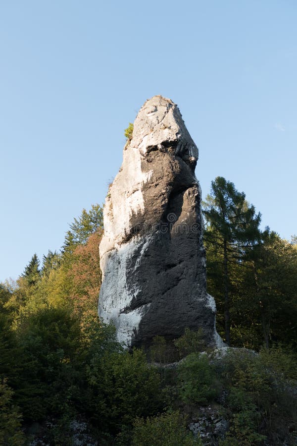 Limestone Rock Tower in Natural Park Stock Image - Image of landscape ...