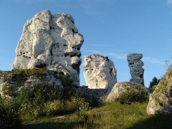 Limestone rocks stock image. Image of grass, heat, summer - 11206437