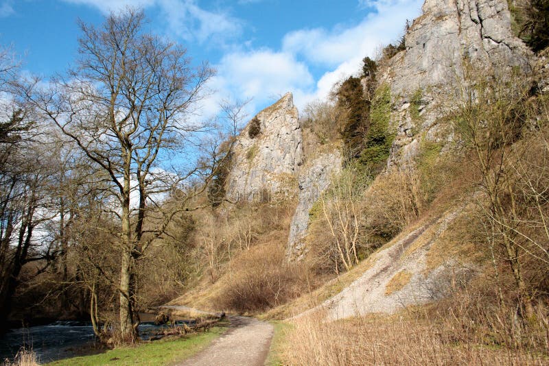 Limestone Rocks at Dovedale Stock Image - Image of wood, dale: 13307627