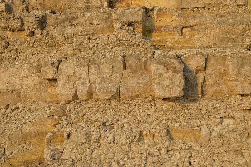 The Limestone Soil Layer Has Abstract Shapes, Patterns and Textures ...