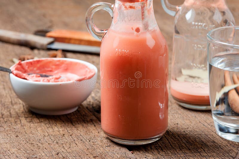 Limestone Solution in Cooking Stock Image - Image of ingredient ...