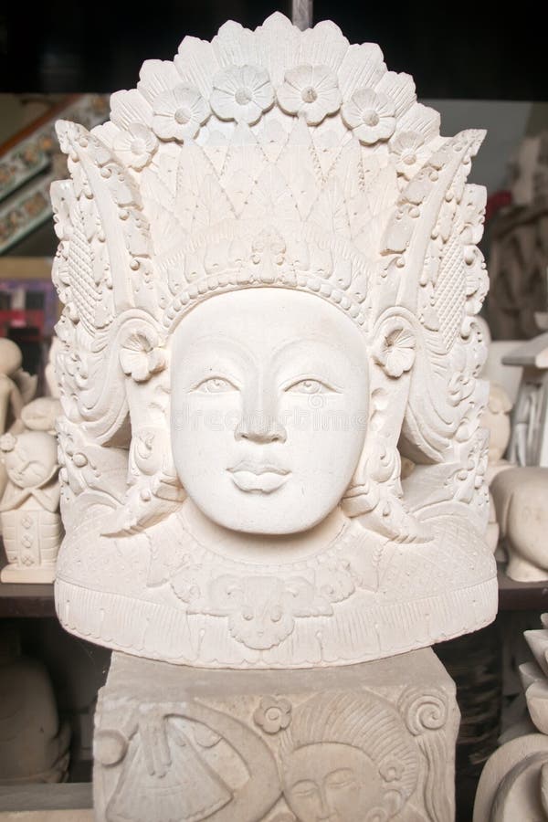 Limestone statue Bali stock image. Image of white, daylight - 37132977
