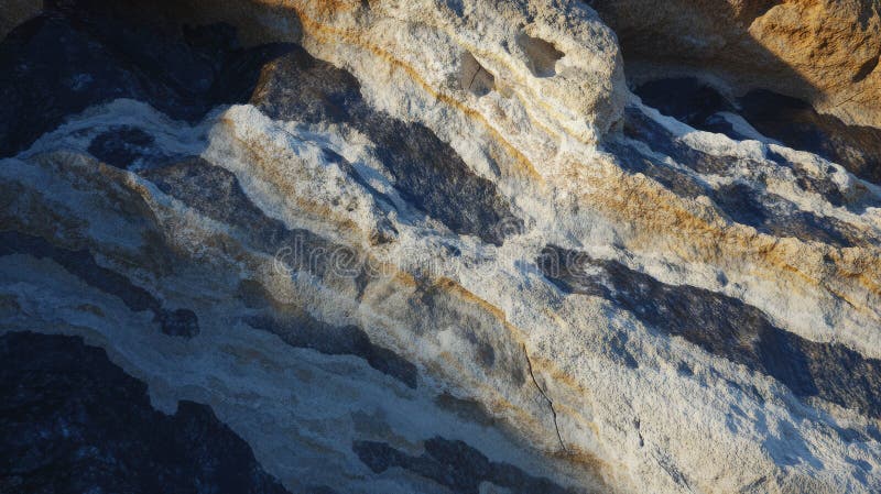 Limestone Surface with Dark Grey Streaks and Unique Patterns for ...