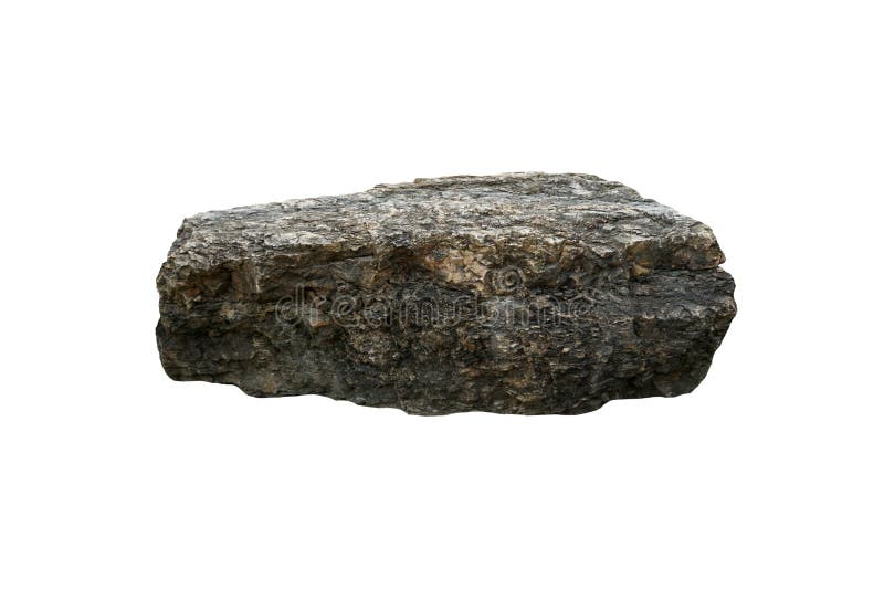 Big Limestone Rock Isolated on a White Background. Stone for Garden ...