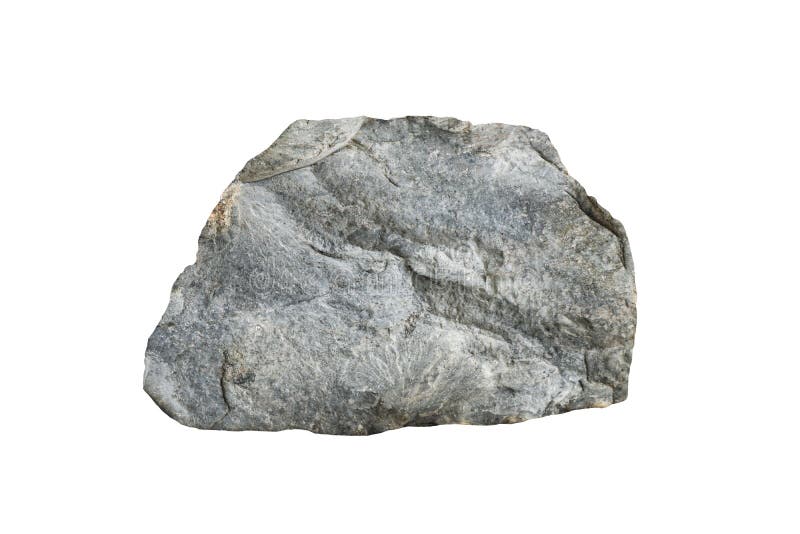 Limestone and Chert Rock Isolated on a White Background. Stock Photo ...