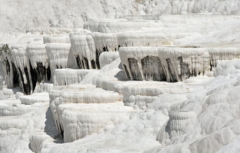 Limestone Wall at Pamukkale, Turkey Stock Photo - Image of place ...