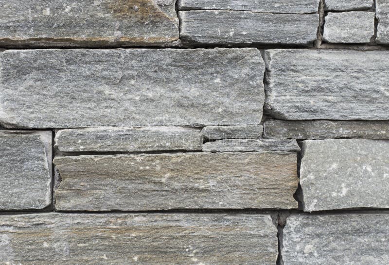 Limestone Wall in Small Rectangular Blocks, Foreground Stock Image ...