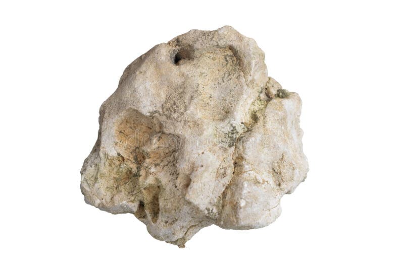 Limestone on White Isolated Background Stock Illustration ...