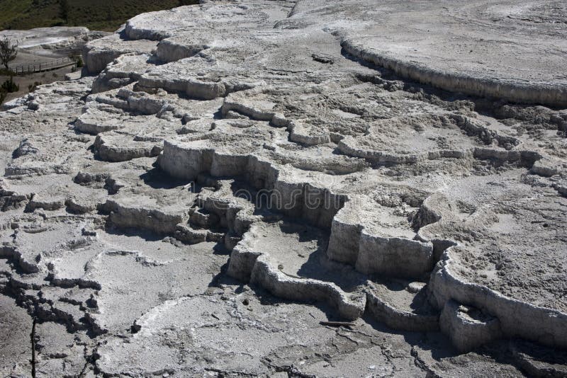 Limestone in Yellowstone National Park Stock Image - Image of colorful ...