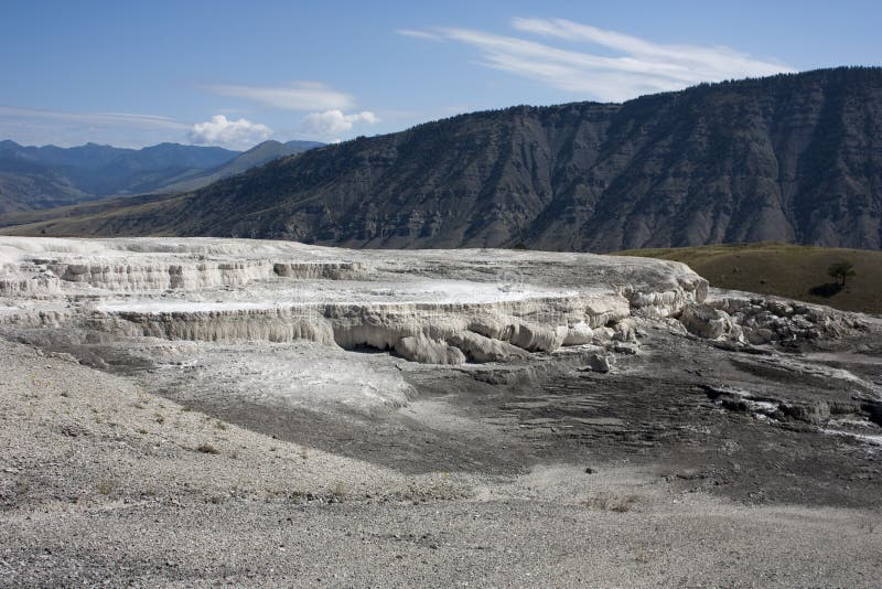 Limestone in Yellowstone National Park Stock Photo - Image of famous ...