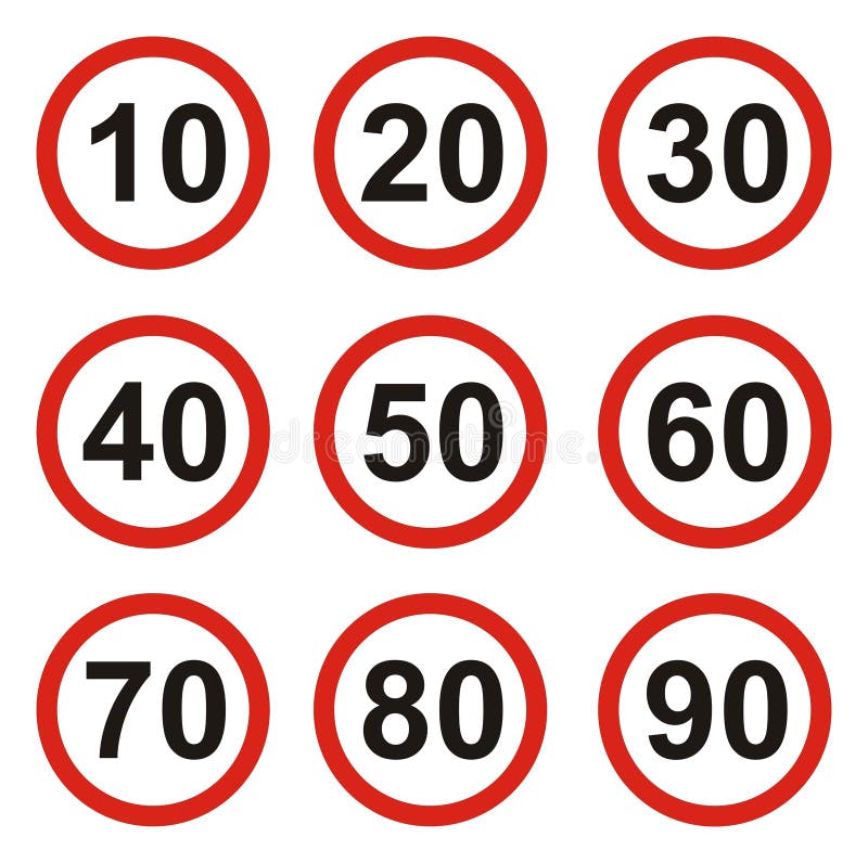 Señal De Tráfico De La Limitación De 160 Velocidades Stock de ...