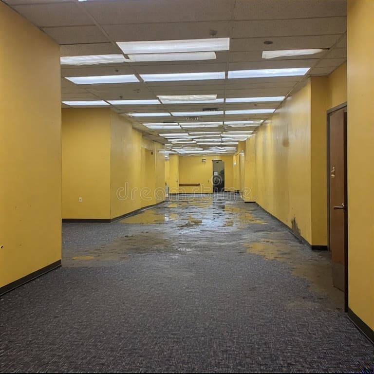 LIMINAL SPACE & X28 BACKROOMS& X29 Stock Photo - Image of lonely, space ...