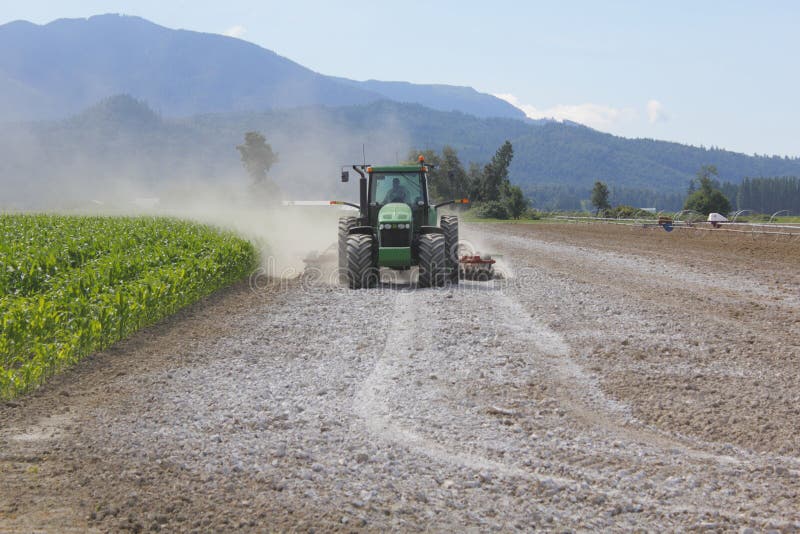 Liming the Field stock image. Image of field, sweetening - 25970059