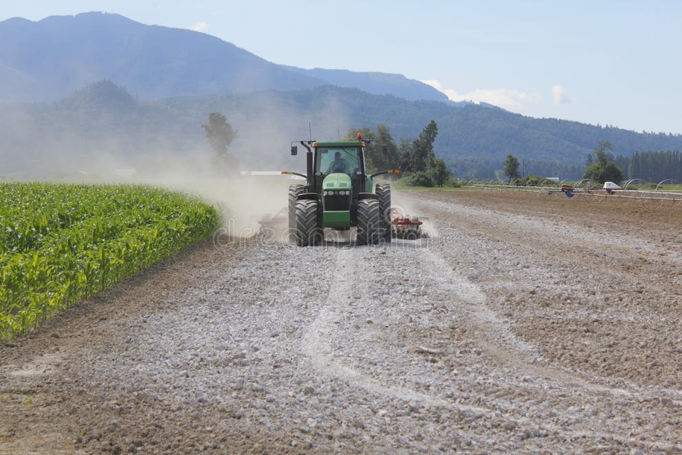Liming the Field stock image. Image of field, sweetening - 25970059