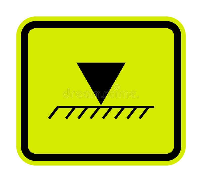 Limit Overhead Height Symbol Sign Isolate on White Background,Vector ...